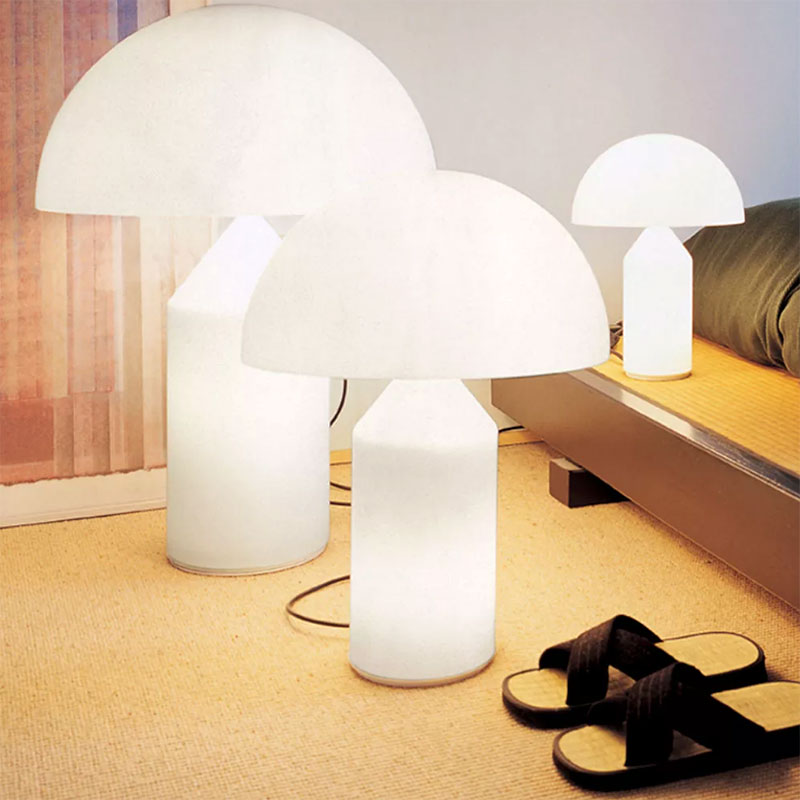 Oluce Atollo 235 lampada da tavolo vetro H. 70 – Stilluce Store