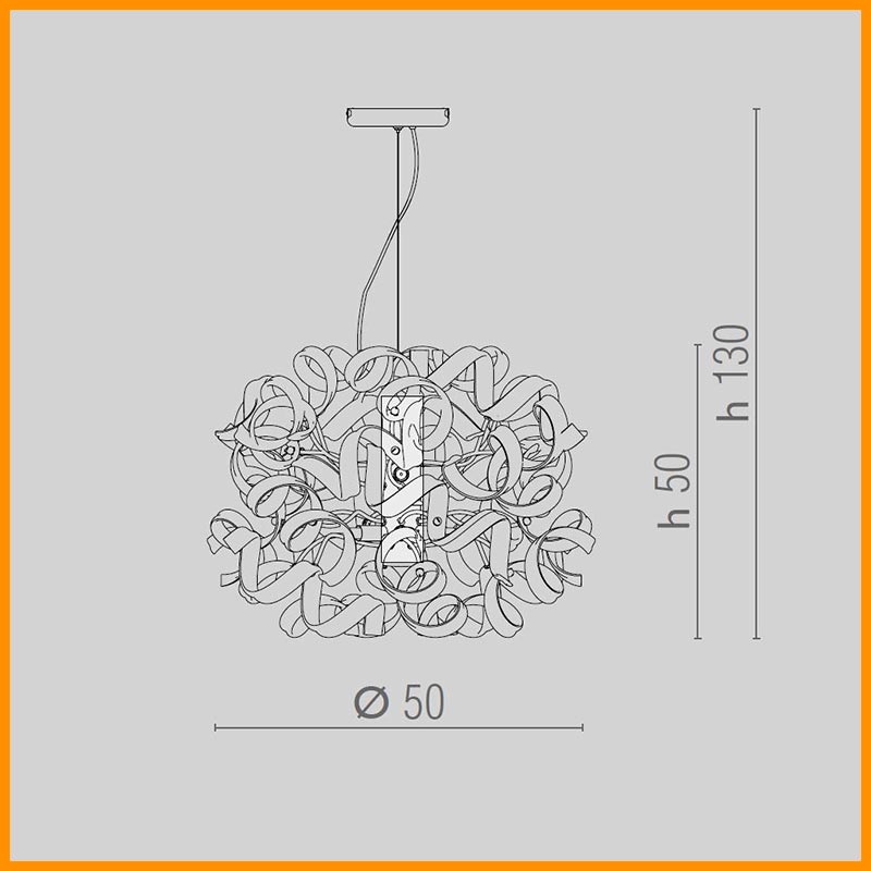 Metallux Astro Sospensione Ø 50 – Stilluce Store